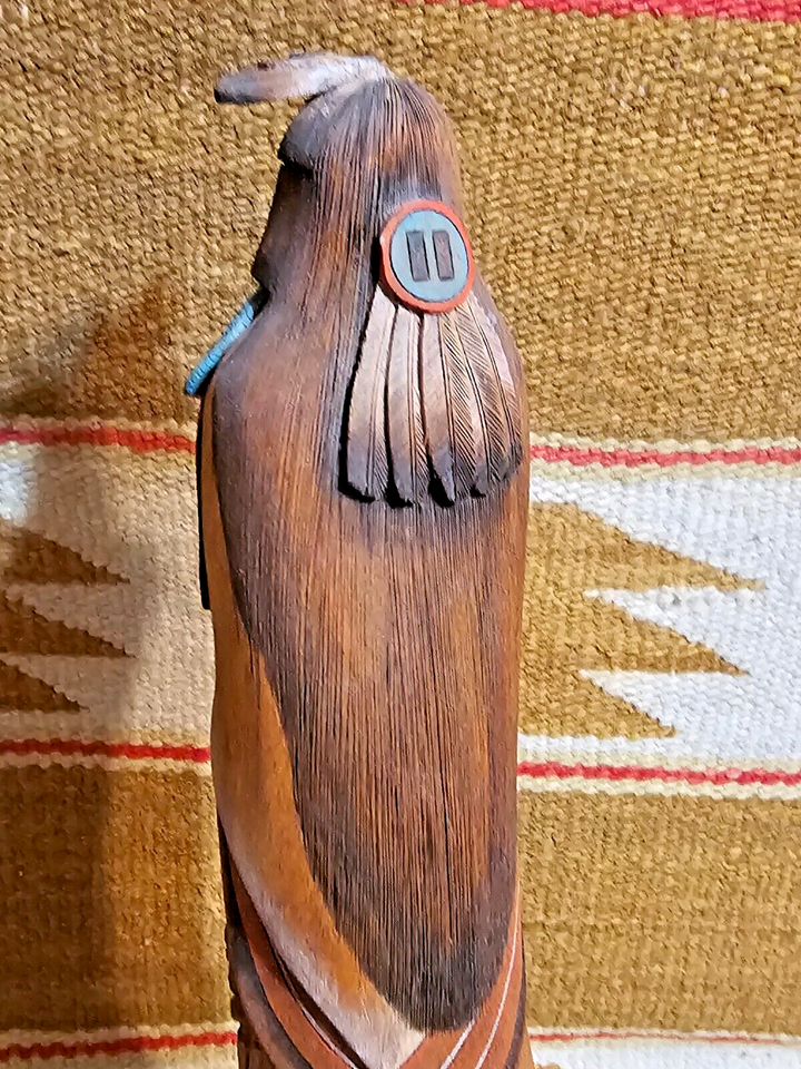 OUTSTANDING CARVED 13" HOPI LONGHAIR HEOTO KACHINA FAMOUS CARVER LAUREN ...