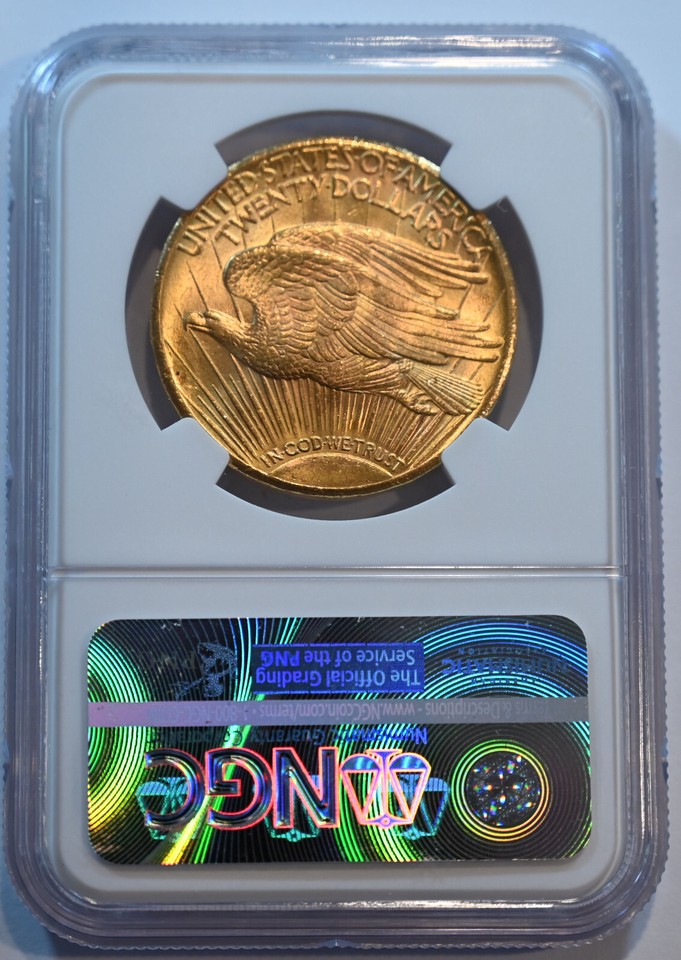 1927 US Gold $20 Saint-Gaudens Double Eagle - NGC MS64+ Plus Grade ...