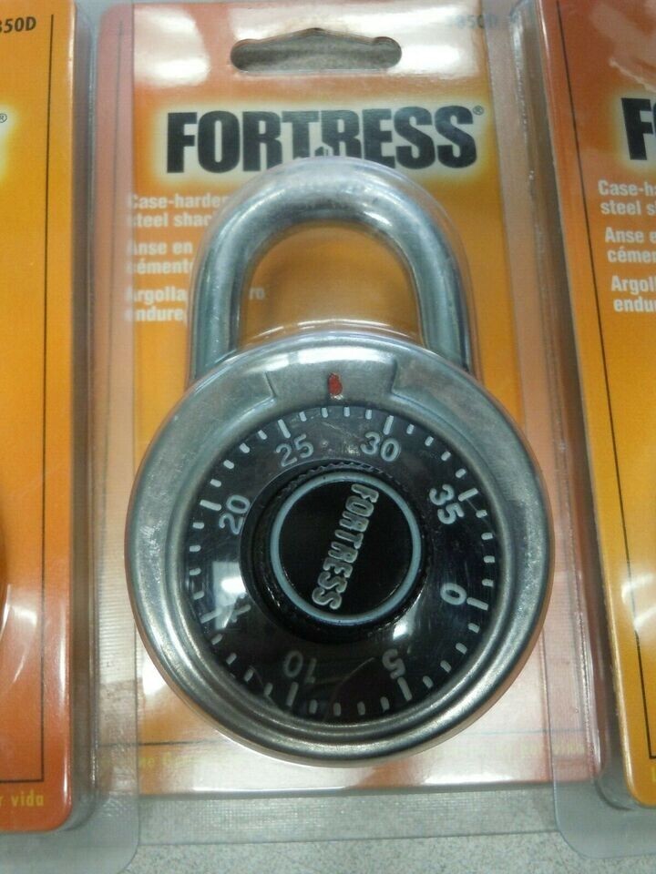 new Fortress Master Lock 1850D Conbination Padlock 1-7/8 | eBay