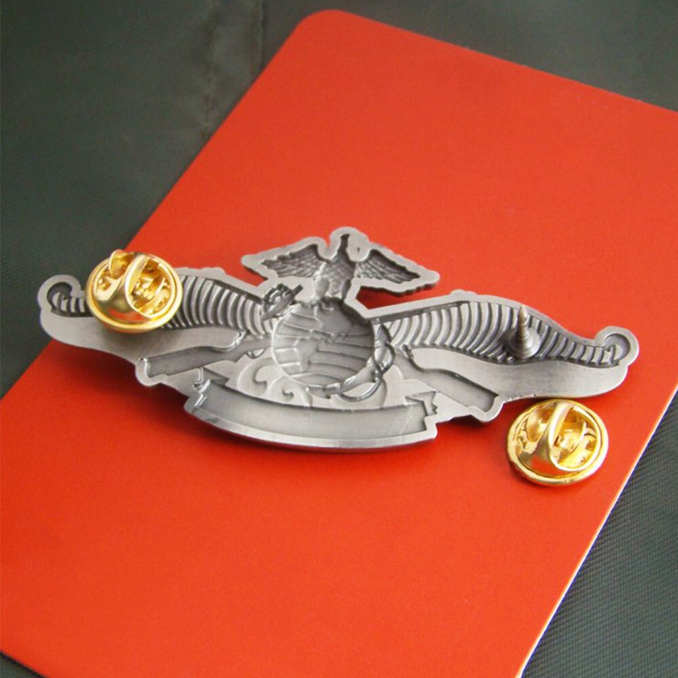 US NAVY FLEET MARINE FORCE WARFARE BADGE USN INSIGNIA HAT COLLAR LAPEL ...