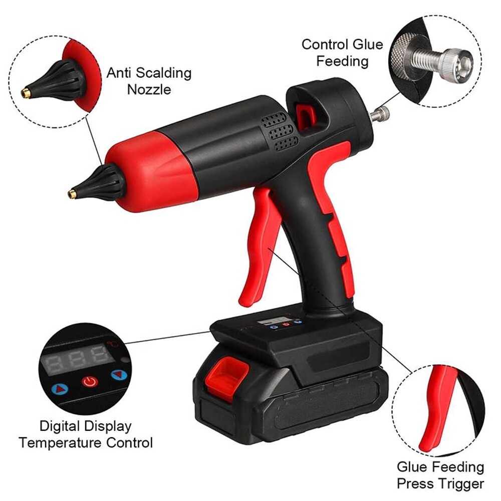 Hot Fuse Glue Gun Cordless Rechargeable Applicator Home for Makita ...