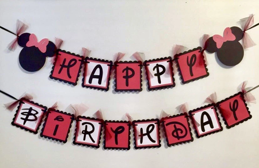 Minnie Mouse Birthday Banner