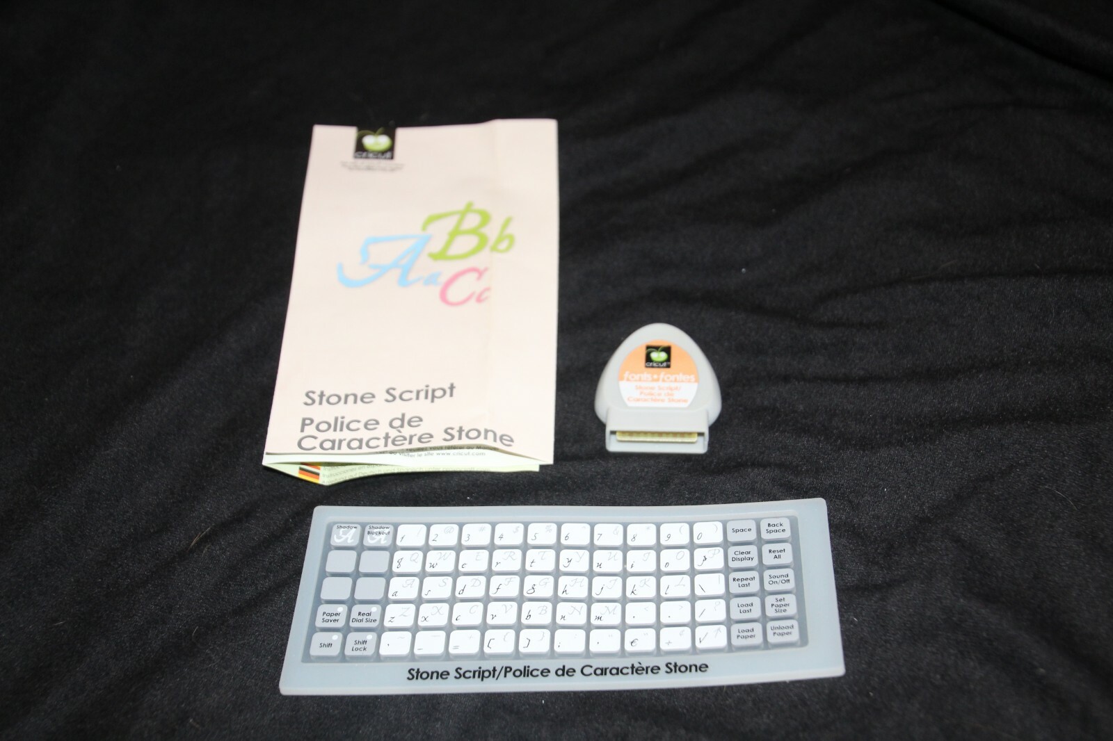 Stone Script great font Cricut Cartridge LINKED booklet overlay NO BOX ...