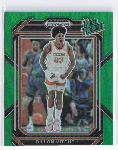 2023 Panini Prizm Green Draft Picks Rated Prospect Dillon Mitchell #6 ...