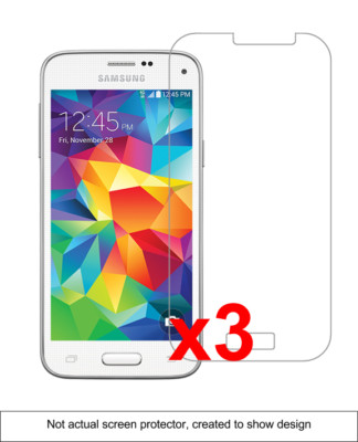 3x Samsung Galaxy S5 Mini Anti-Scratch Screen Protector w/ cloth | eBay