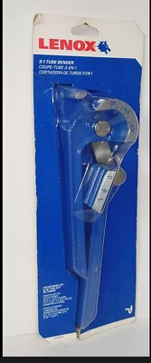 Lenox 3 in 1 Tube Bender 1/4" 5/16" 3/8" LXHT82257 | eBay