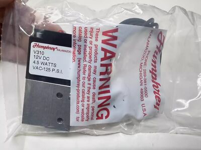1pcs New Humphrey Solenoid Valve V310 12VDC | eBay
