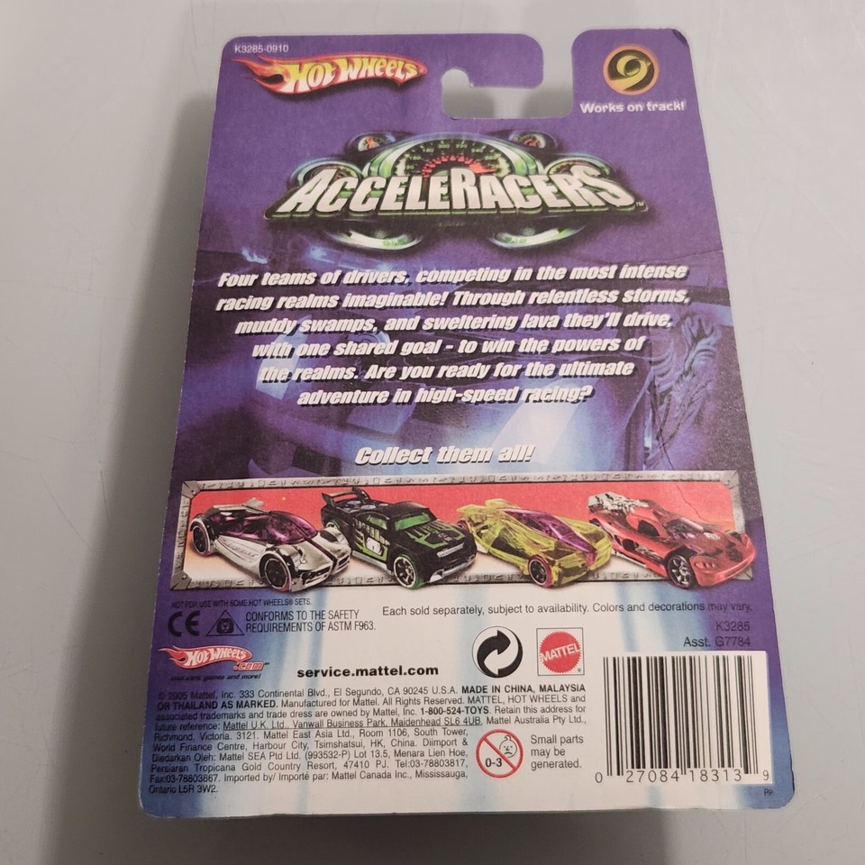 Hot Wheels Acceleracers RD-05 Black Second Generation Realm Series 2005 ...