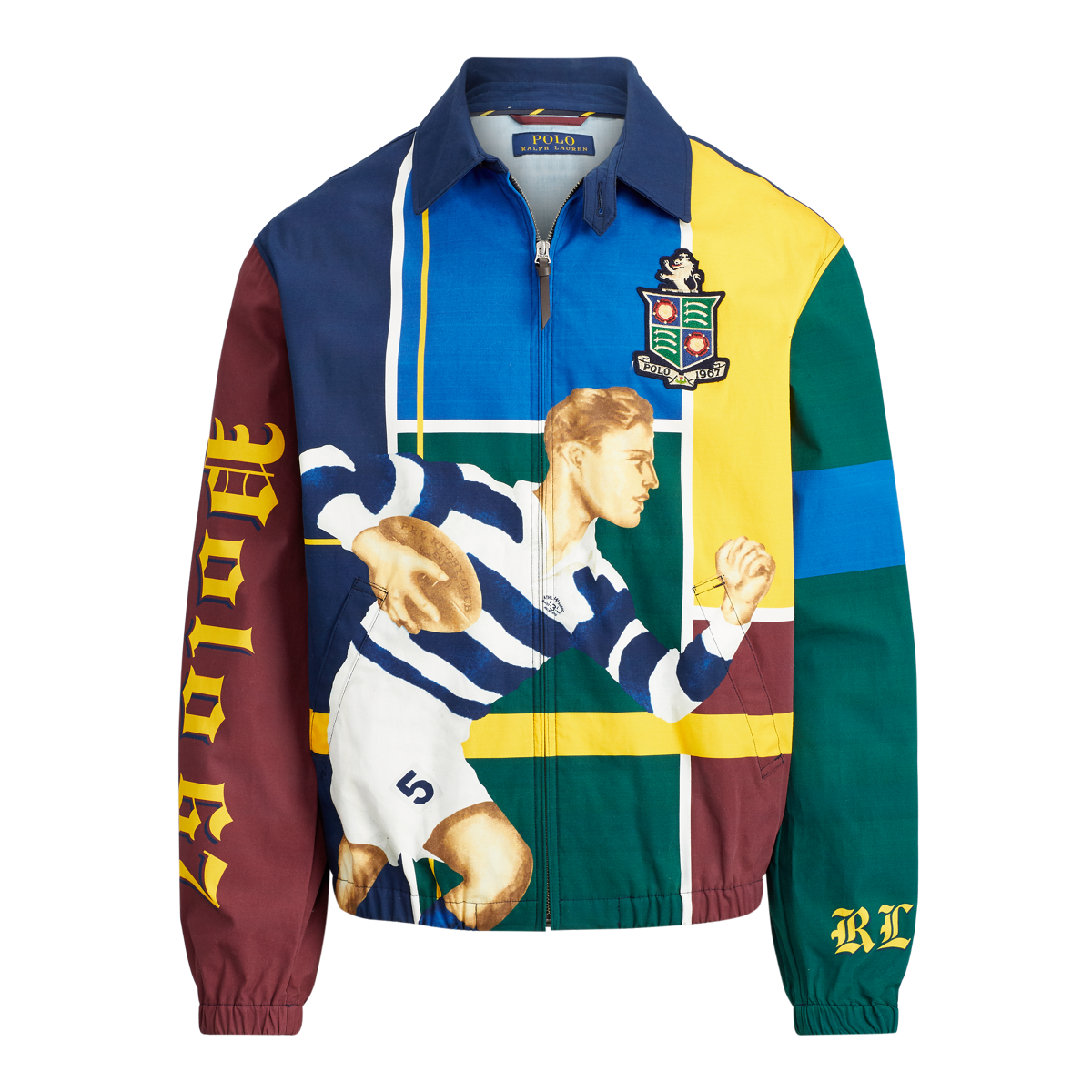 Polo Ralph Lauren Bayport Jacket Rugby Patch Varsity Windbreaker NWT ...