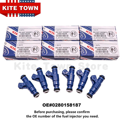 6x OEM Bosch Fuel Injectors For Ford Ranger Mazda B4000 Mountaineer ...