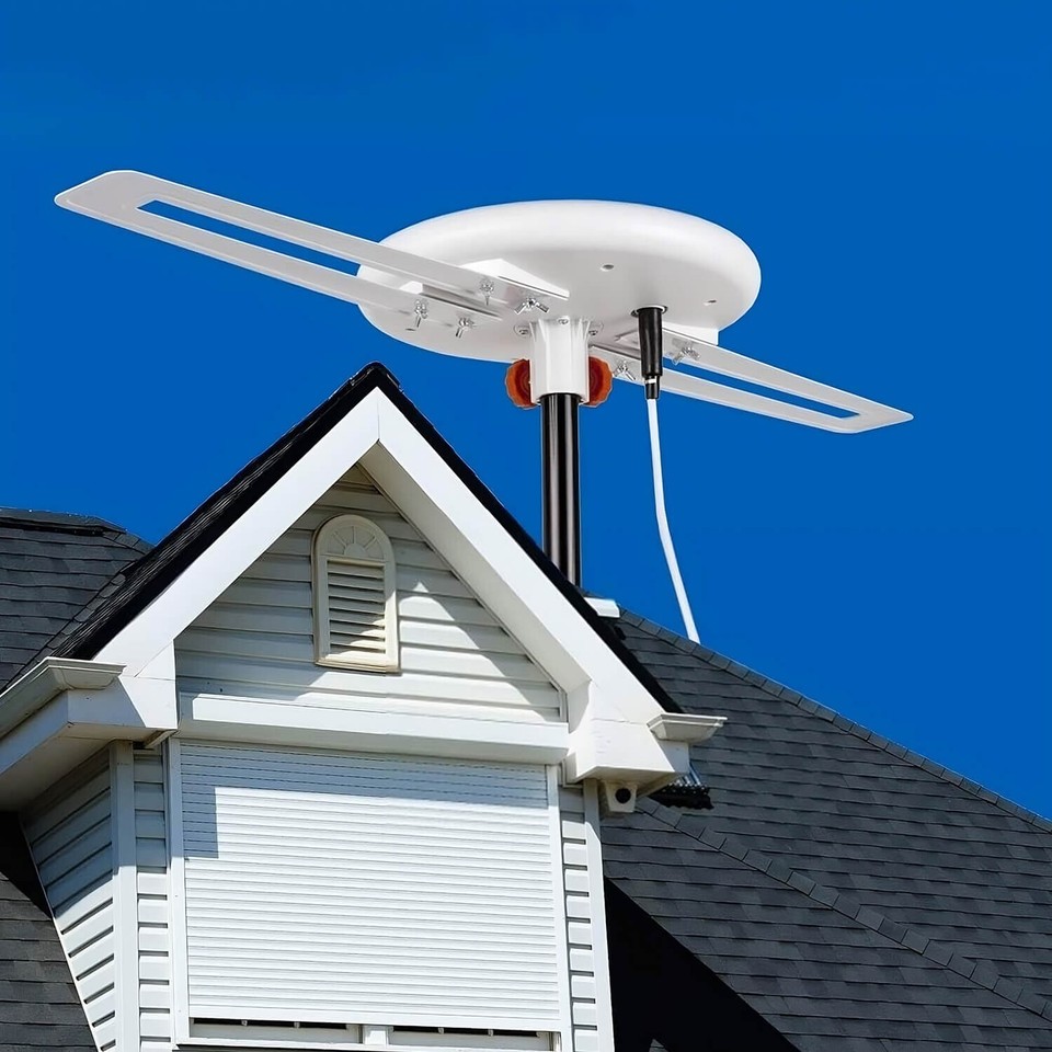 1080P 4K 150 Mile Omni-directional TV antenna for Smart TV 360 Digital ...