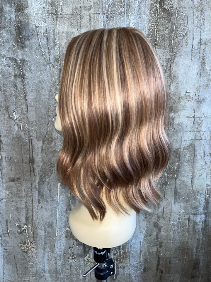100% EUROPEAN PROCESSED HUMAN HAIR 17'' BLOND WITH HIGHLIGHTS | eBay