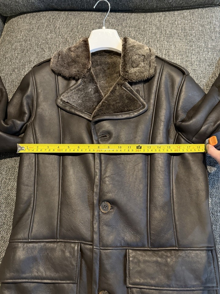 🧥RARE Vintage PASHA VENETO Soft Shearling Brown Leather Warm Field ...