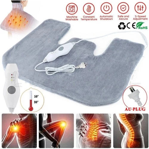 Electric Adjustable Heating Wrap Pad Heat Therapy Neck Shoulder Back ...