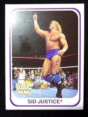 Card 3 SID JUSTICE - Merlin WF wrestling 1991 figurina sticker ITA | eBay