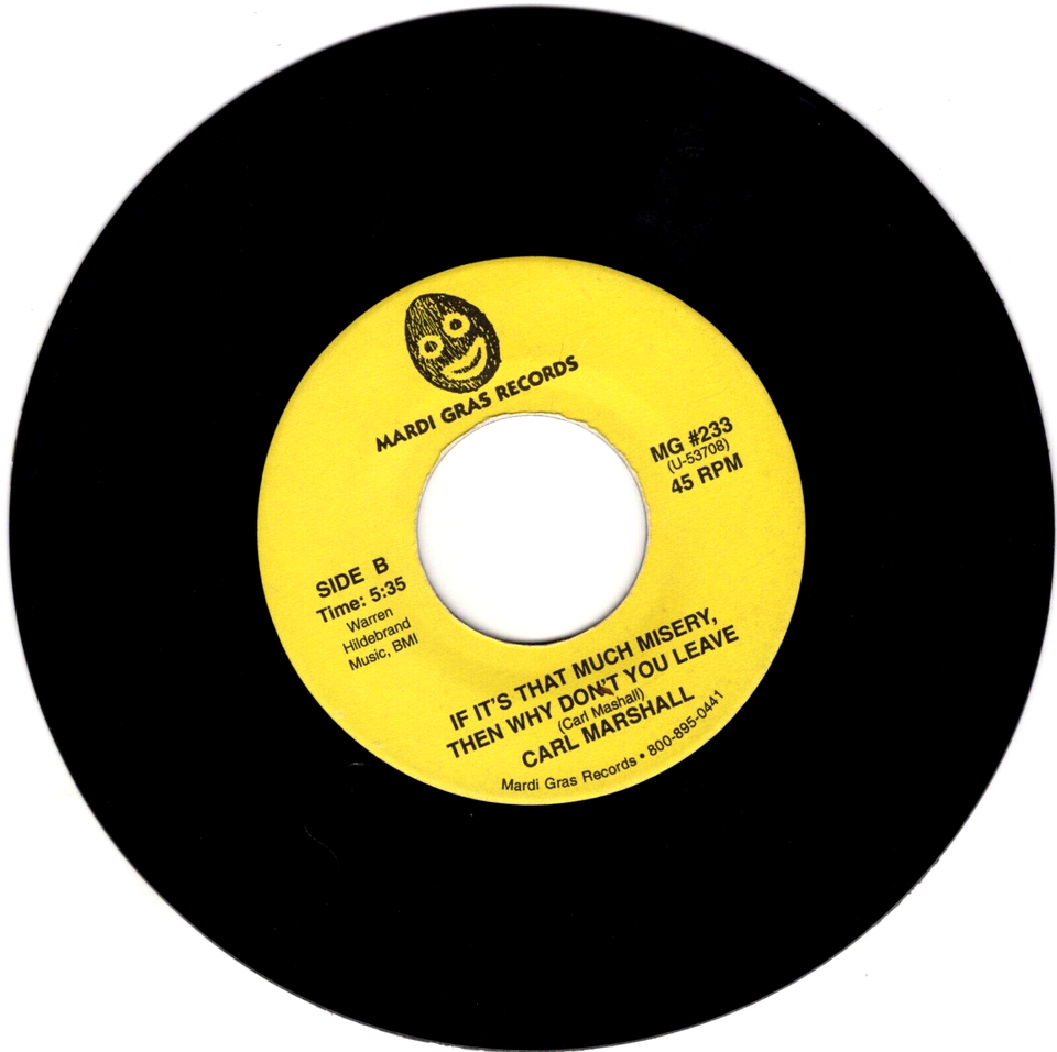 Carl Marshall – A Woman Want A Man, She Don't Want No Punk 2001 Funk ...