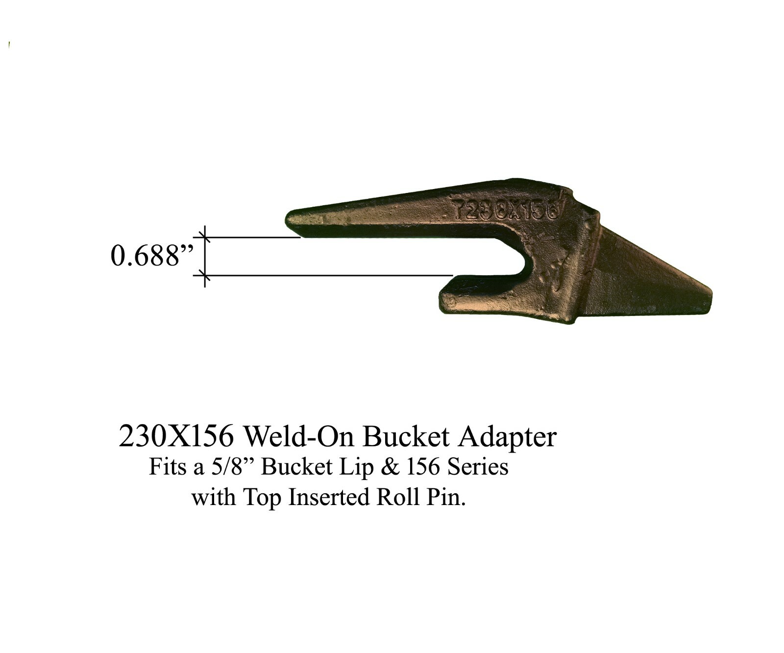 5 Excavator, Skid Bucket Weld-on Shanks, Teeth, Pins, 5/8" Lip ...