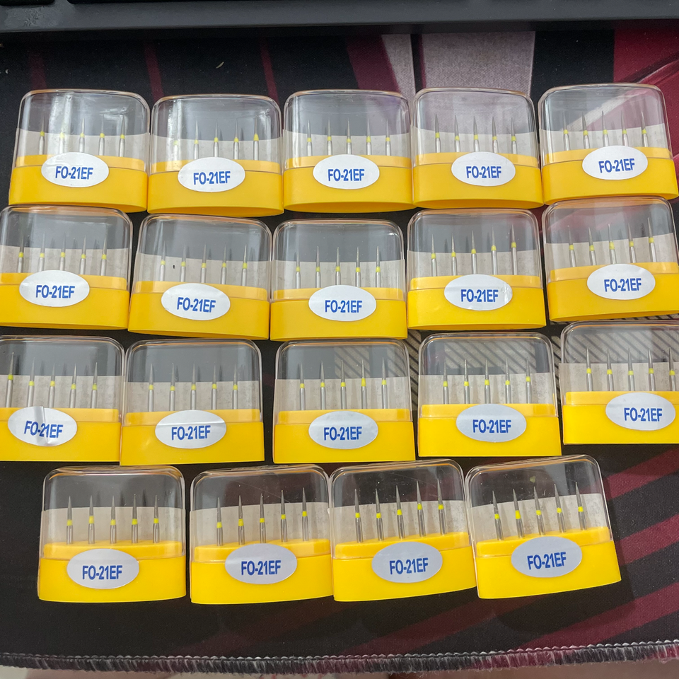100pcs Dental Diamond burs FG FO-21EF | eBay