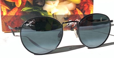 Maui Jim Nautilus Black Gray Titanium Gray Polarized Lens Sunglasses ...