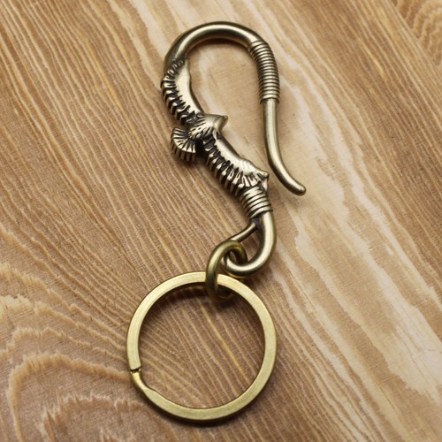 Collectable Brass Keychains Eagle Key chain Key Ring Holder Key Hook ...