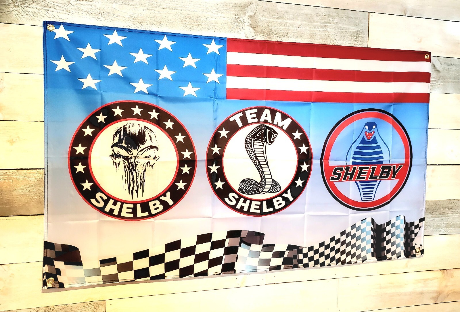 Shelby Team Shelby Ford Banner Flag 3x5Ft 100D Polyester 4 Grommets ...