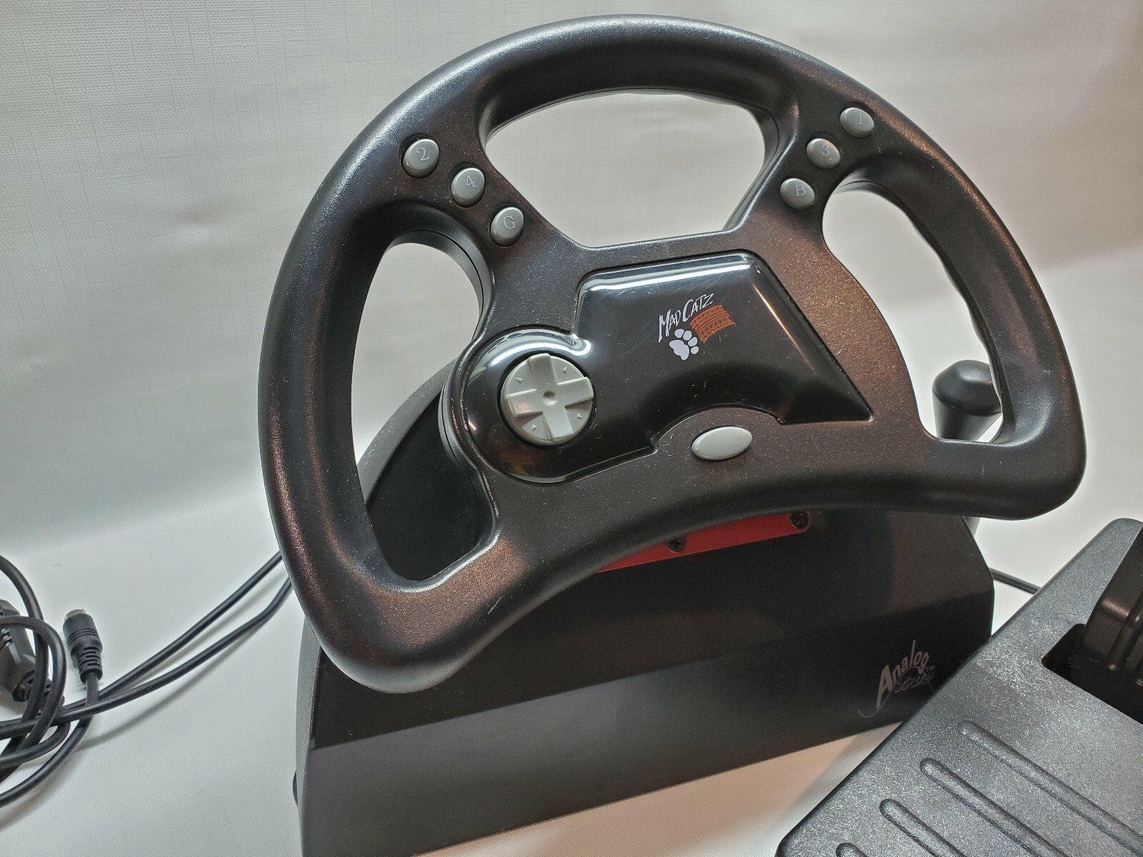 Rare Mad Catz True Analog Racing Wheel 15 Pin Gameport Connection | eBay