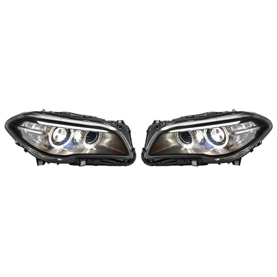 Pair Headlight For 2014 2015 2016 2017 BMW 5 series F10 550i 535i 528i ...