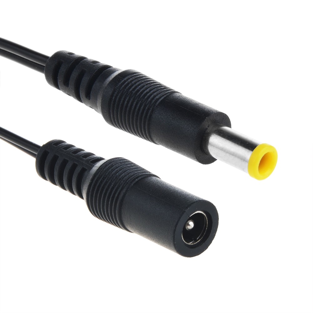 DC Power 5.5mm x 2.1mm Female to 5.5mm x 3.0mm Pin Male Jack Adapter ...