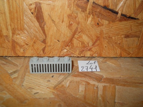 #2741# LEGO SPACE ESPACE VINTAGE 1 BRIQUE OldGray IMPRIMEE 1X4 ref ...