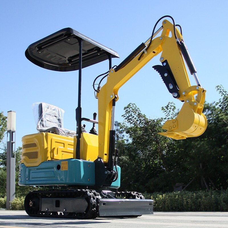 2000lbs Mini Hydraulic Excavator+Rake 13.5HP Micro Tracted Crawler ...
