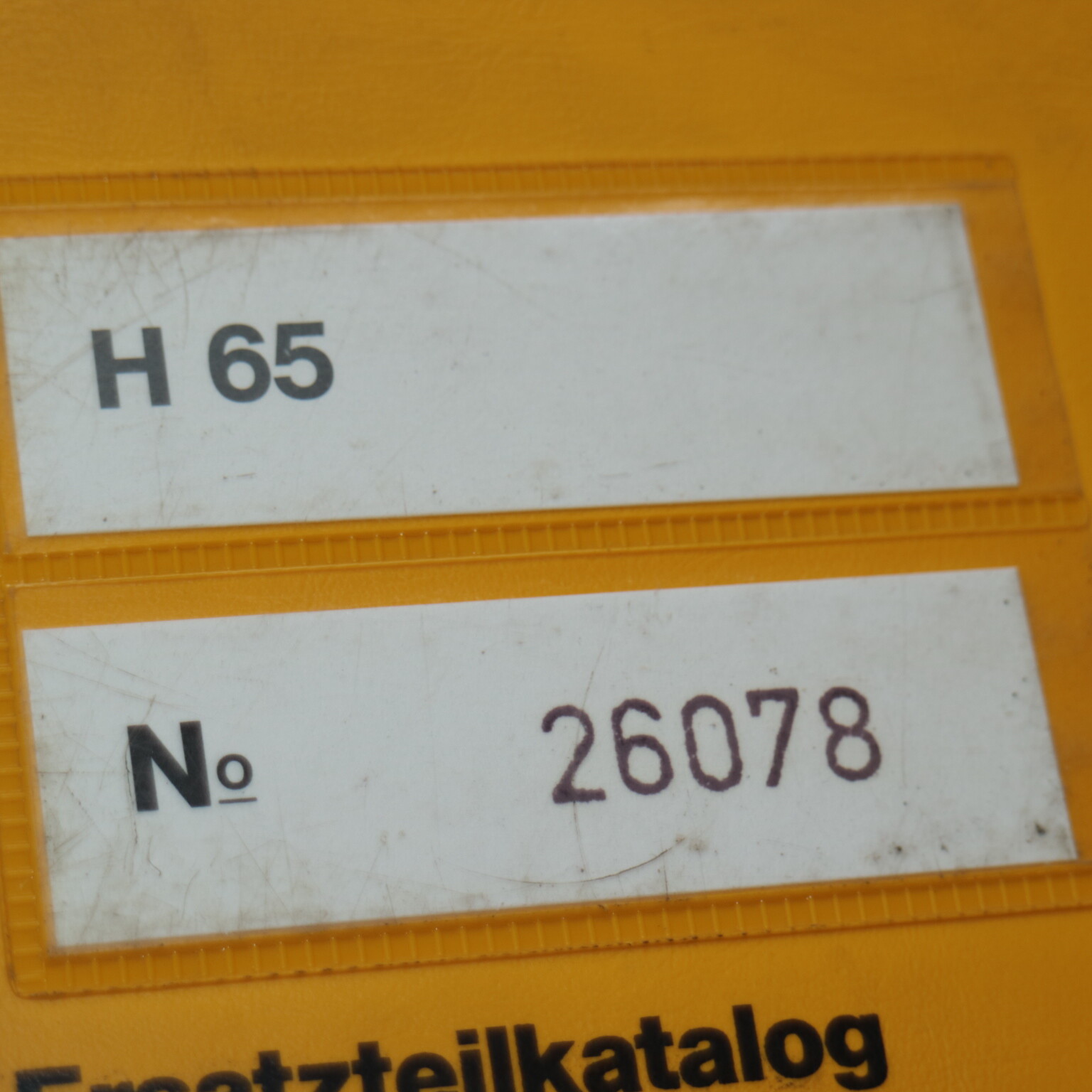 DEMAG H65 Crawler Excavator Spare Parts Manual book catalog trackhoe ...