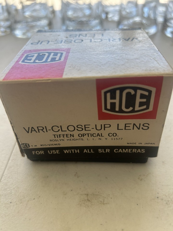 Vintage HCE VARI-CLOSE-UP Lens Single Lens Reflex Camera Tiffen w/Case ...
