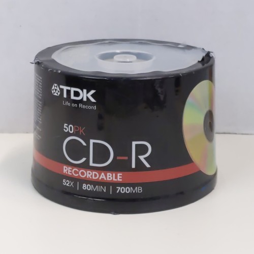 TDK CD R 50 Pack 700MB 80min 52x Recordable Blank Discs New Spindle | eBay