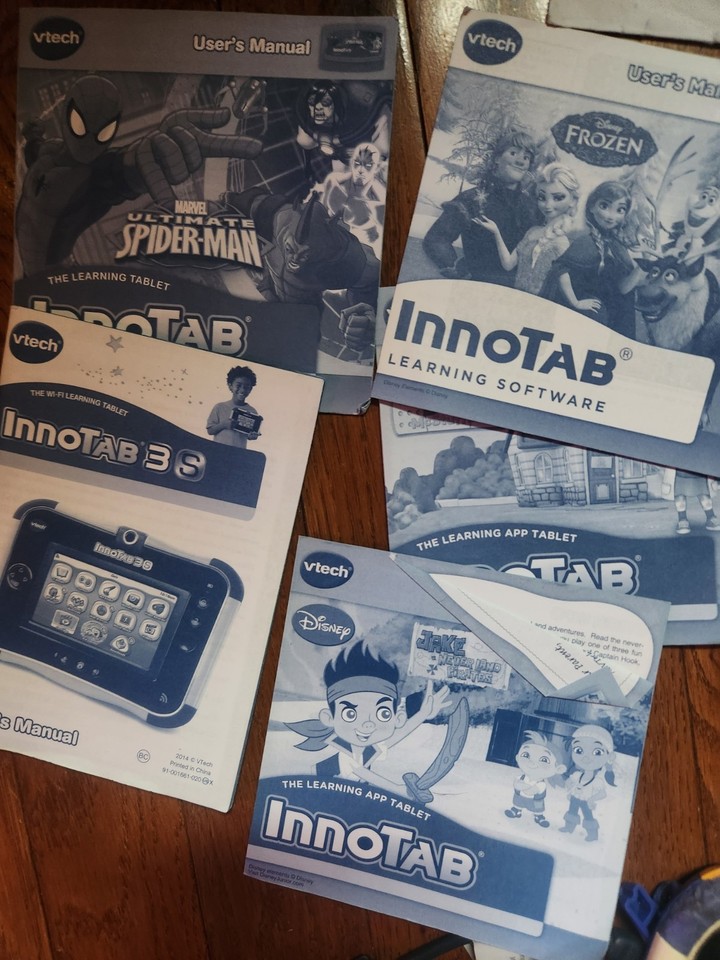 Vtech InnoTab 3 S game console software preview 7 game cartridges ...