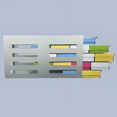 16-Well (4 x 4) Aluminum Lab Freezer Racks-Slide Side Pick-up Drawer ...