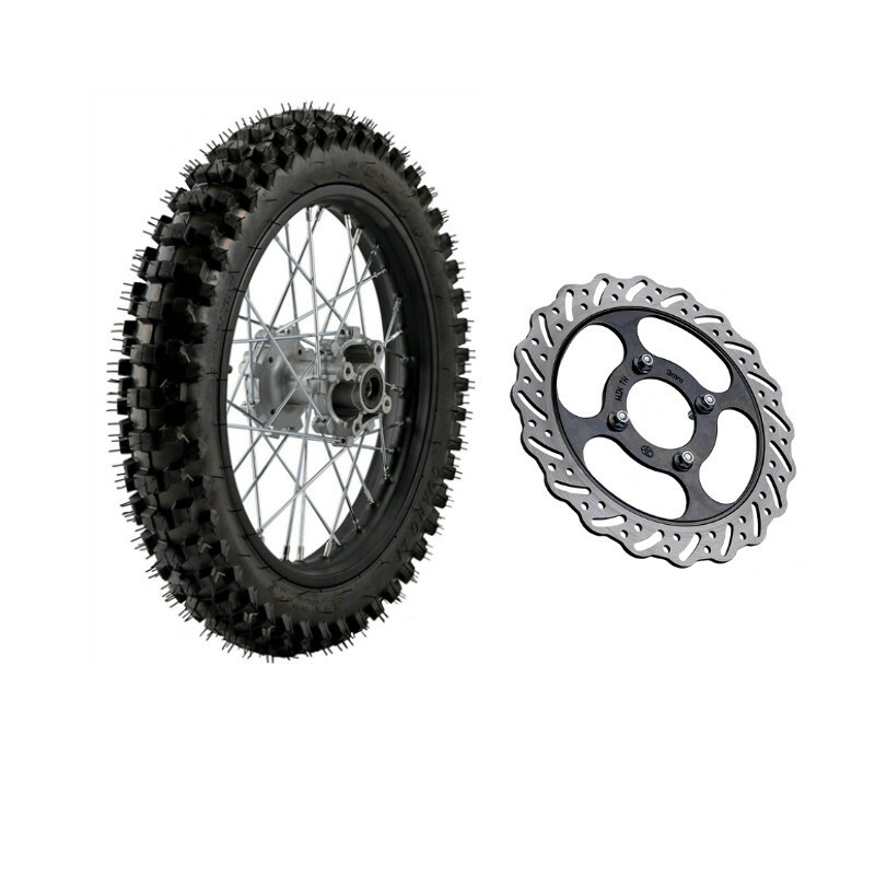 70/100-19 Front 1.60x19 Wheel Tire Tube Rim Disc Rotor For Apollo KLX ...