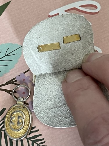 Lot Vtg Gucci Junk Bag Replacement Parts Zipper Pull Metal Logo Bar GG ...