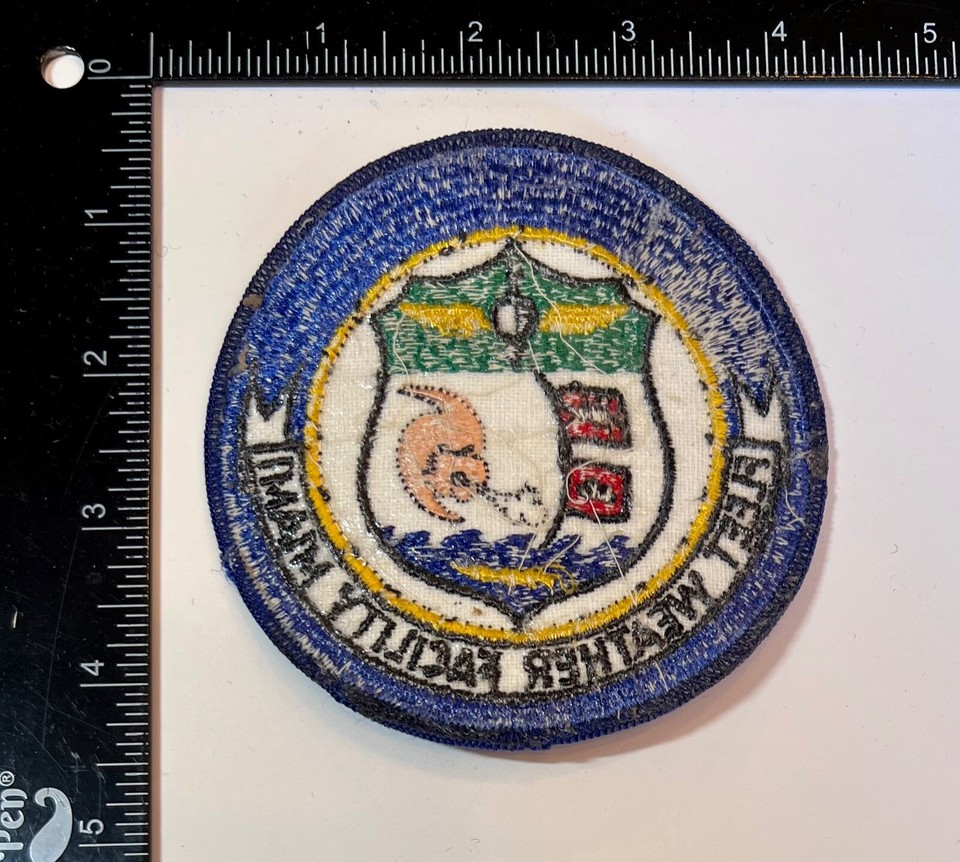 Cold War USN US Navy Naval Fleet Weather Facility Miami Patch | eBay
