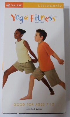 YOGA FITNESS FOR KIDS (VHS, 2001, Gaiam) Used VG (Ages 7-12) Living ...