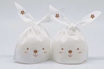 Super Cute Bunny Snack or Treat Baggies Party or Bento Lunch Supply ...
