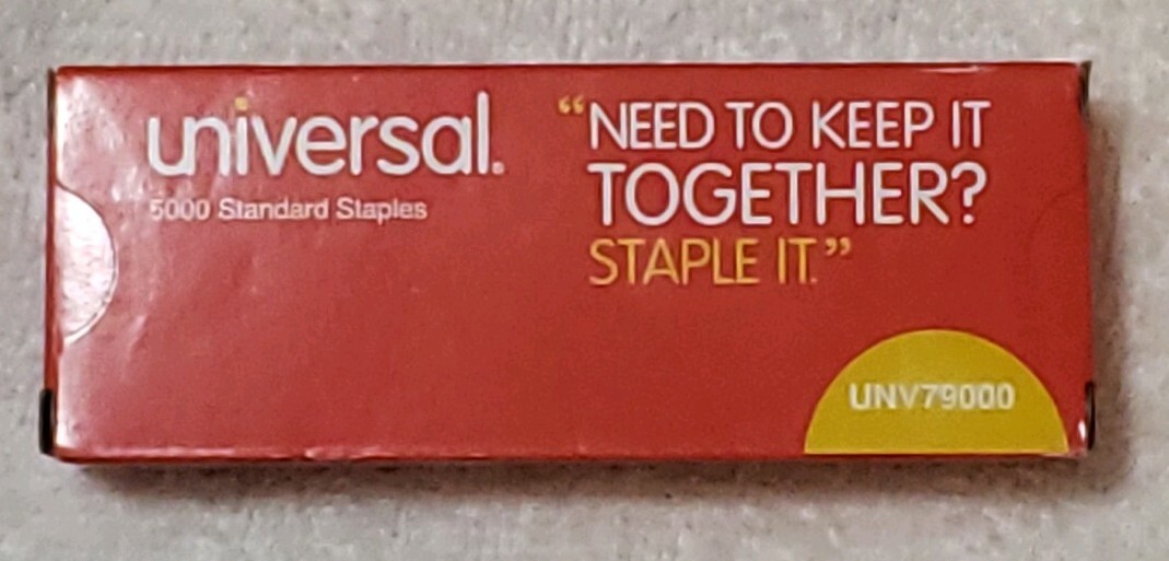 Lot of 2 Universal 5000 standard staples UNV79000 | eBay