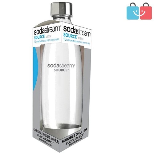 SodaStream-Compatible 1L Slim Metal Carbonating Bottle - Eco-Friendly ...