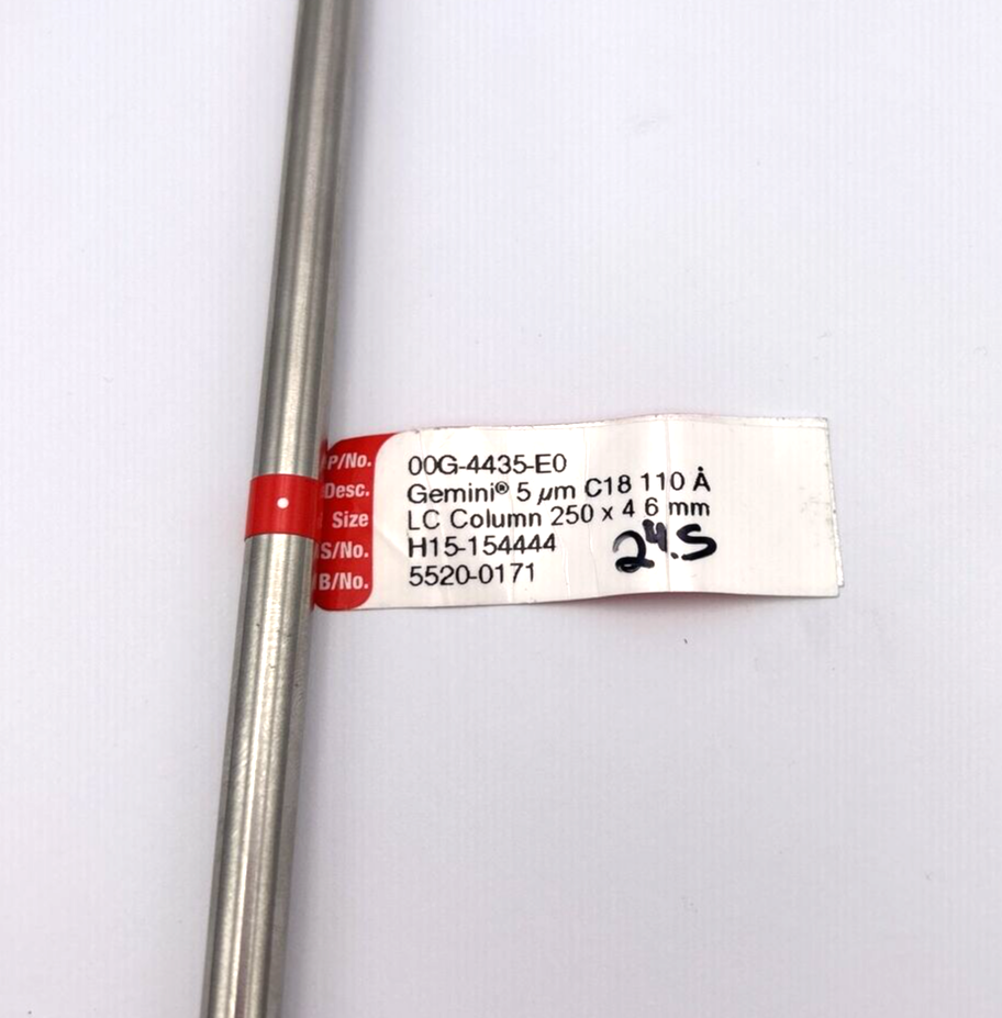 HPLC Column Phenomenex Gemini C18 4.6 X 250 Mm 5 Um 00g-4435-e0 for ...