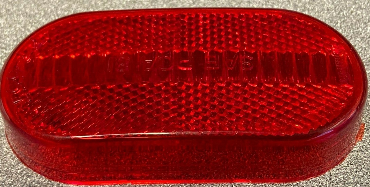 8933 NAPA LIGHTING REPLACEMENT LENS RED, 4" X 2 X 3/4" HIGH, OVAL, NEW ...
