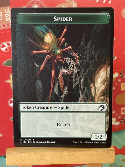 MTG Spider Token Innistrad: Midnight Hunt 011/019 Regular Token for ...
