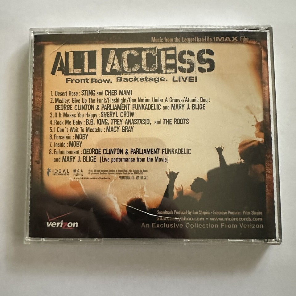 All Access Front row Backstage live (CD) | eBay