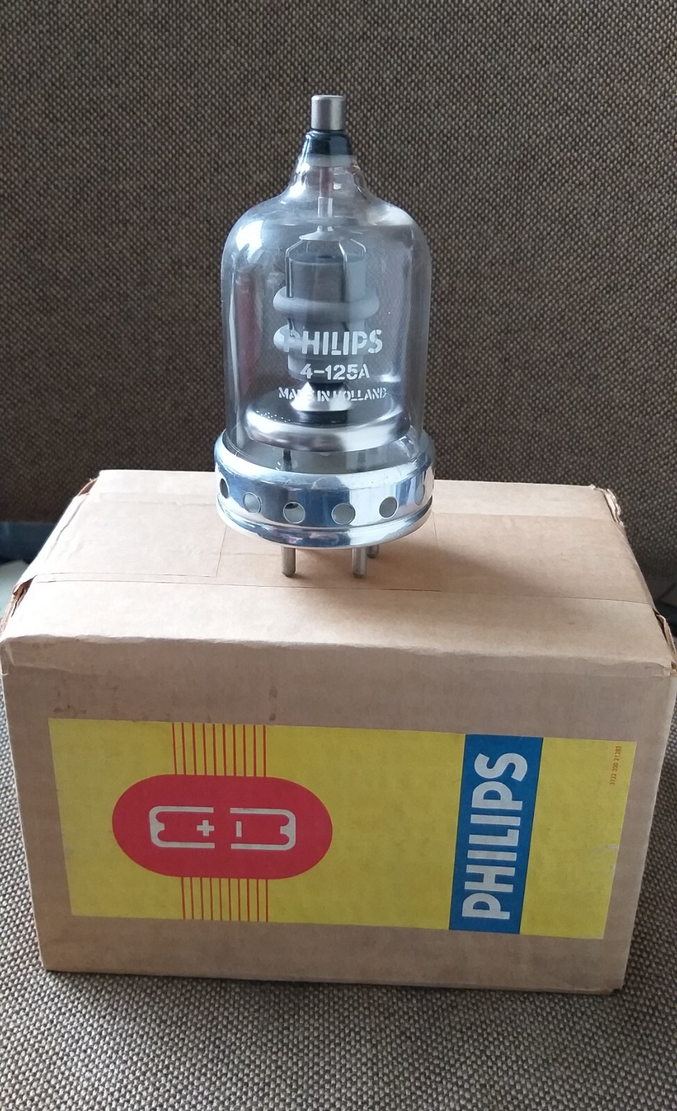 4-125A Philips High Power Valve/Tube made in Holland. NOS in sealed ...