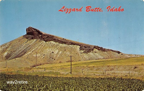 Postcard ID Marsing Lizard Butte Rock Formation Highway 55 near Nampa ...