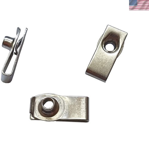 25 Pack M6 Long Stainless Steel U-Style Clip-On Nuts for Secure Panel ...
