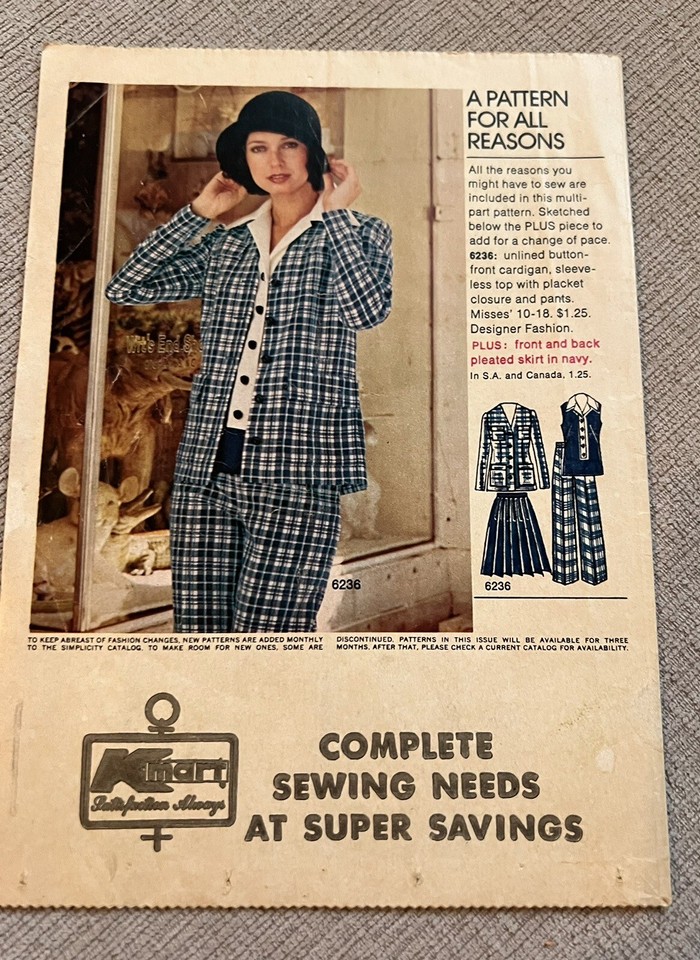 1974 Simplicity Fashion News April Vintage Sewing Pattern Catalog ...